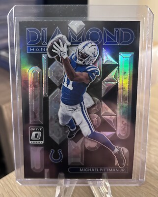 2022 Optic Michael Pittman Jr Diamond Hands Prizm Indianapolis Colts No ...