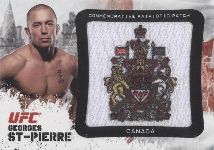2012 Topps UFC Bloodlines - Patriotic Patches Georges St-Pierre #PP-GS ...