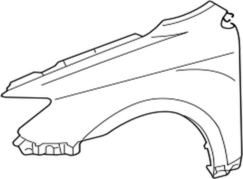 53802-21120 Toyota Fender sub-assy, front lh 5380221120, New Genuine ...