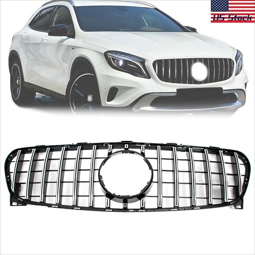 Front Grille Silver For Mercedes Benz GLA-Class GLA200 GLA250 X156 2018 ...