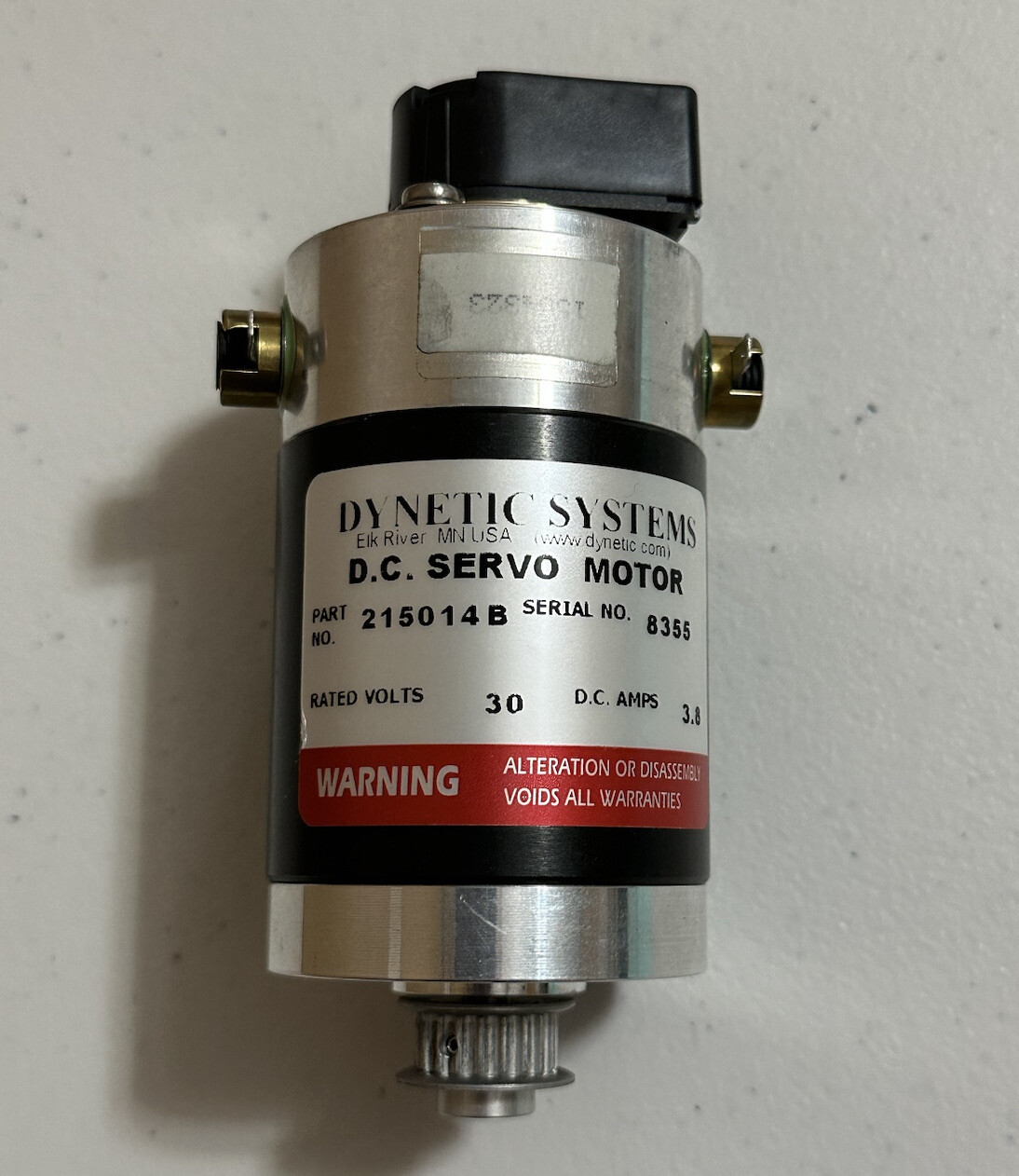 DYNETIC SYSTEMS D.C. SERVO MOTOR PART NO. 215014B 💵 | eBay