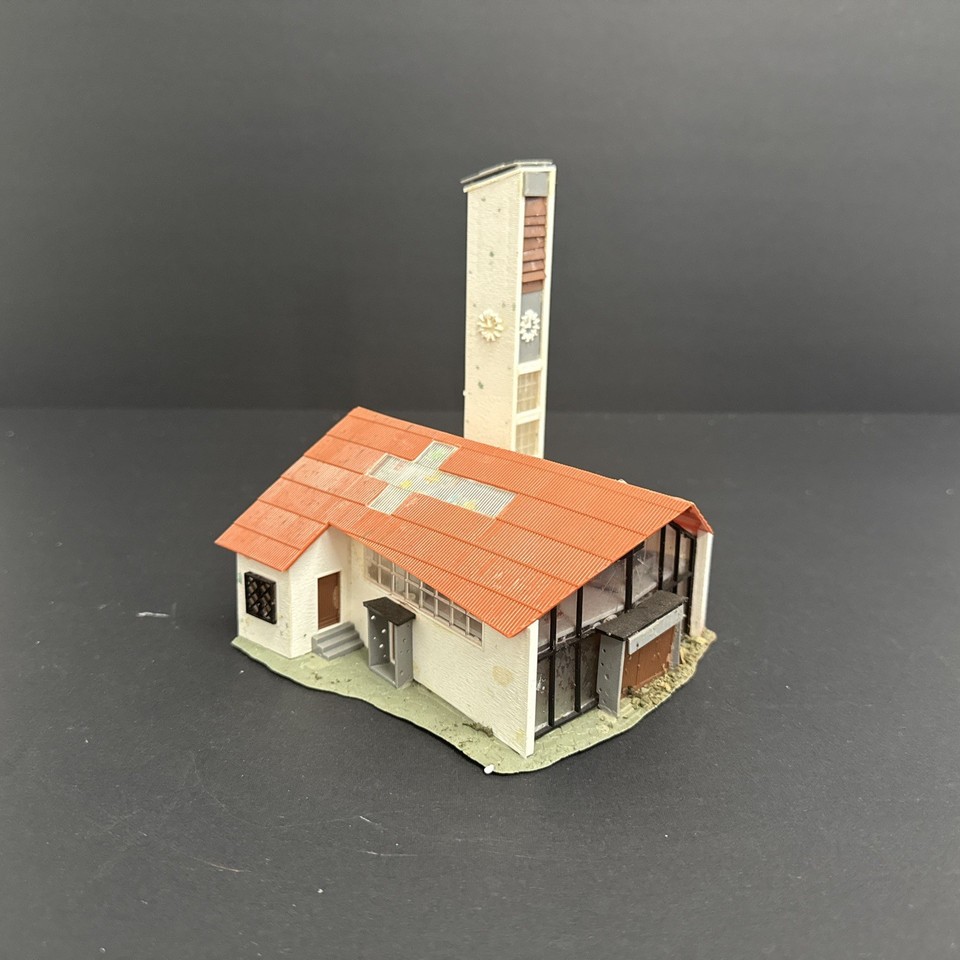 Faller B-235 Modern Church Vintage HO Scale Building Built F.50 | eBay