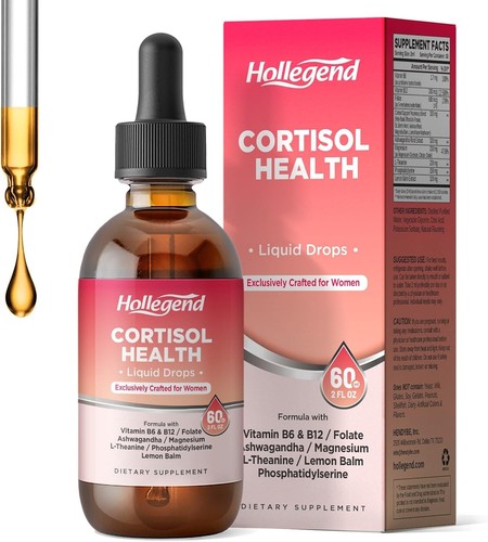 Cortisol Supplement Liquid Drops, Lower Cortisol Supplements for Women ...