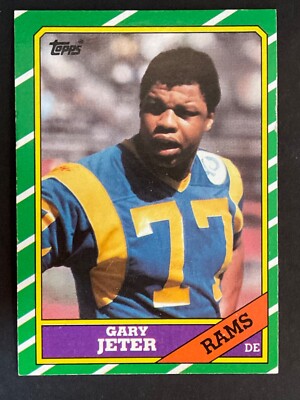 Gary Jeter 1986 Topps Football Card #87 - Los Angles Rams Defensive End ...