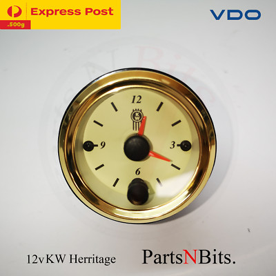 VDO 12V 52mm KENWORTH DIRECTOR CLOCK BRAND NEW | eBay