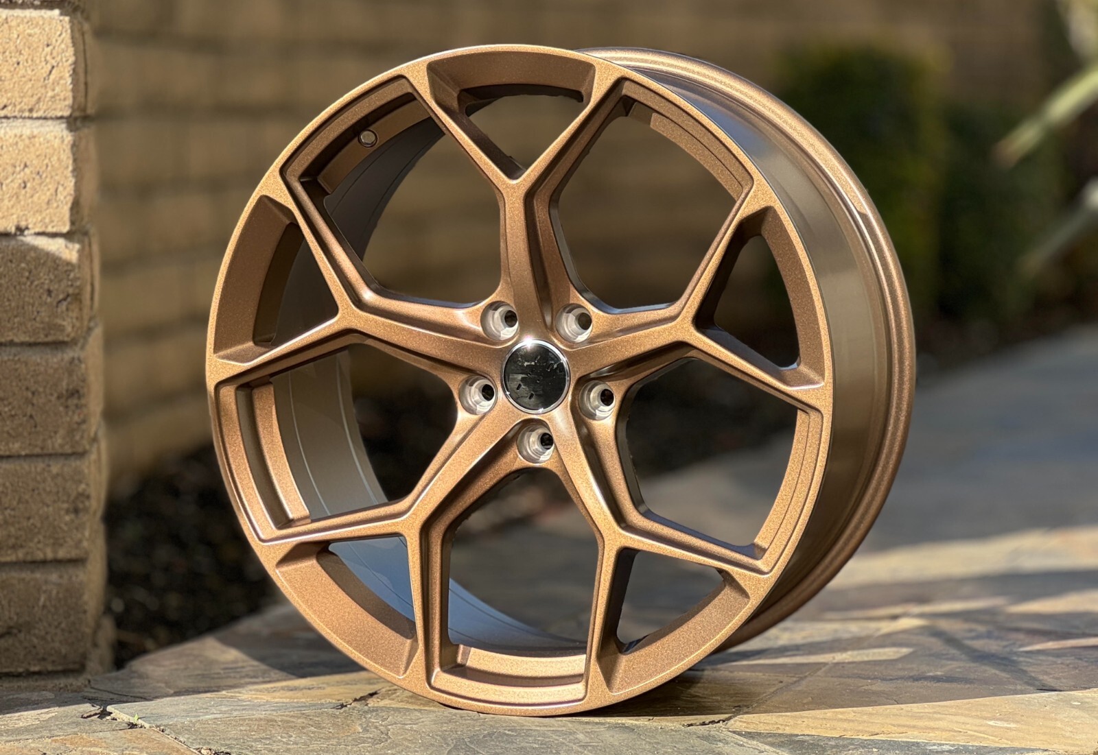 19 inch Bronze Wheels 19x8.5 5x112 +32 66.6 Fit Audi A5 A6 A7 S4 Q5 Q7 ...