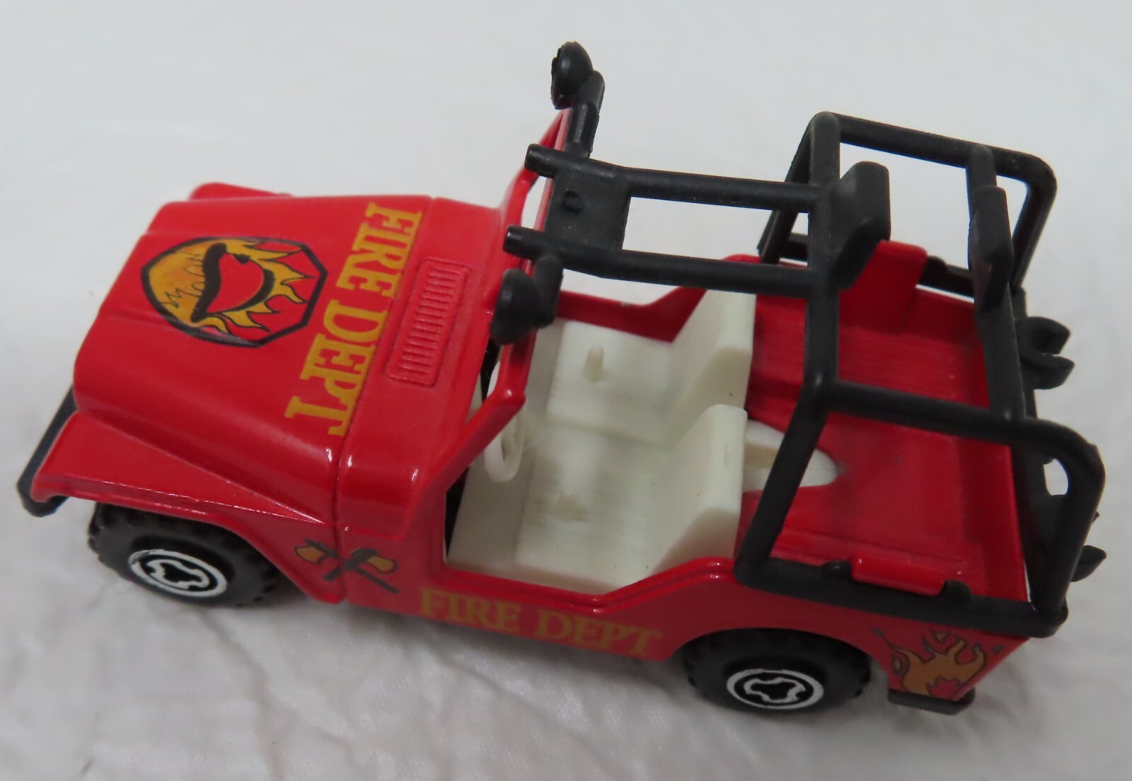 Majorette 1982 Jeep Willy Fire Department Red 7300 Series 1/46 (4 ...