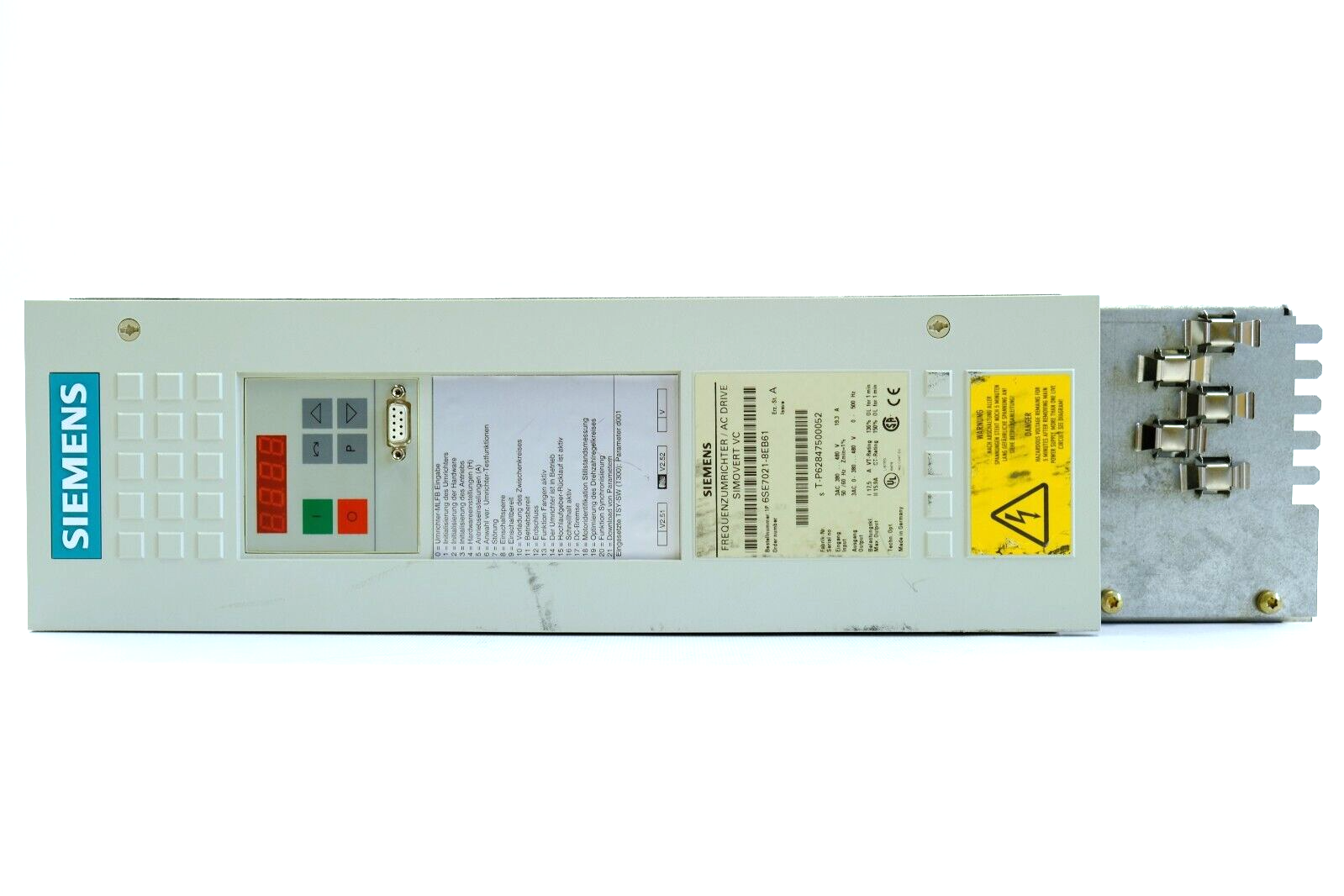 Siemens 6SE7021-8EB61+ Cuvc +SCB2 +T300 Es: A Simovert Masterdrives | eBay