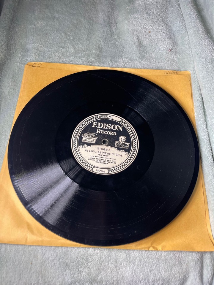 EDISON Record 78 rpm 516588-R ROAD OF DREAMS / AS LONG AS WE'RE IN LOVE ...