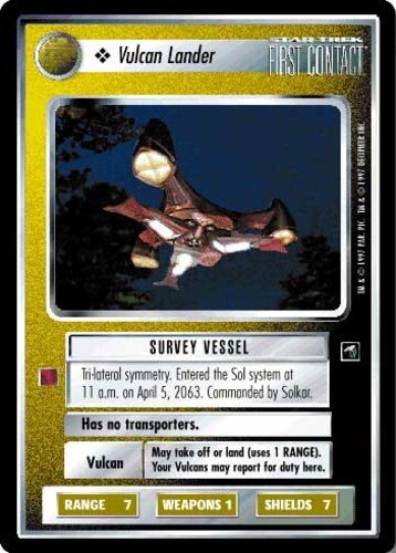 Star Trek: Vulcan Lander [Ungraded] First Contact STCCG Decipher 1E | eBay