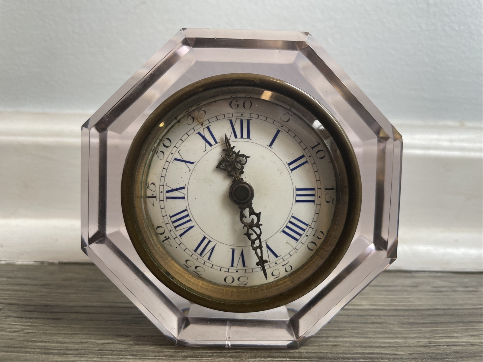 Vintage/Antique F W Welch 1881 Victorian Art Glass Rose Jewel Clock ...