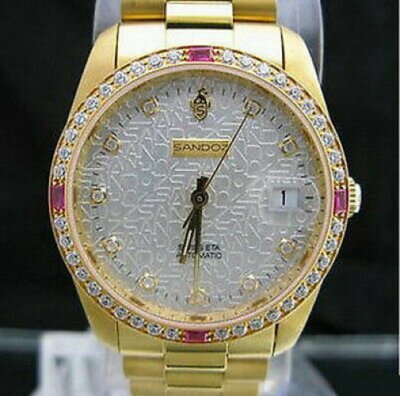 Sandoz Gold Stainless Steel Automatic Men's Watch P3906D-70-2WG | eBay