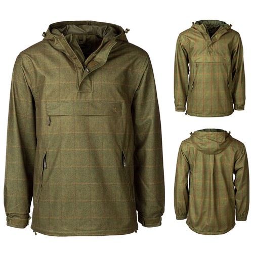 Men's Shooting Smock Tweed Print Waterproof Overhead Hunting Jacket 2 ...