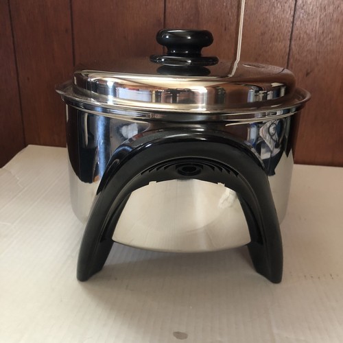 Saladmaster 316Ti Titanium Multi-Pot 5 Qt Electric Fryer Roaster Cooker ...