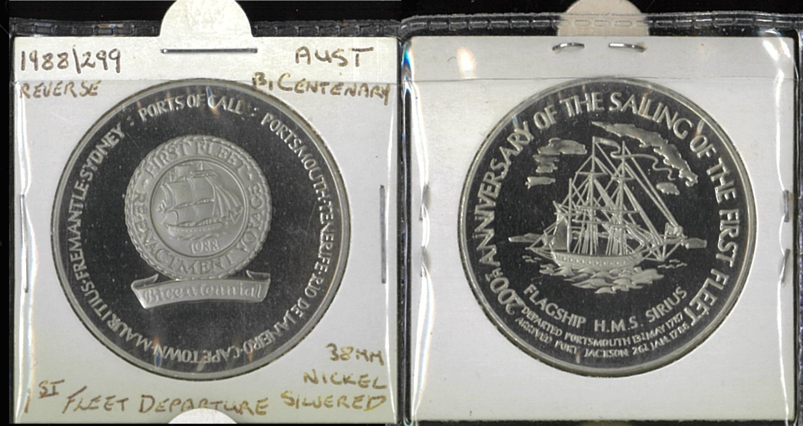 1988 Australian Bicentenary First Fleet HMS Sirius Re-enactment ...