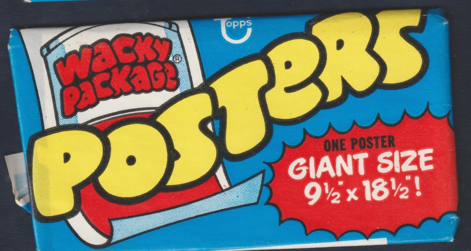 1974 Topps WACKY PACKAGES POSTERS Unopened Wax Pack #3 SHAKE IT UP BABY ...