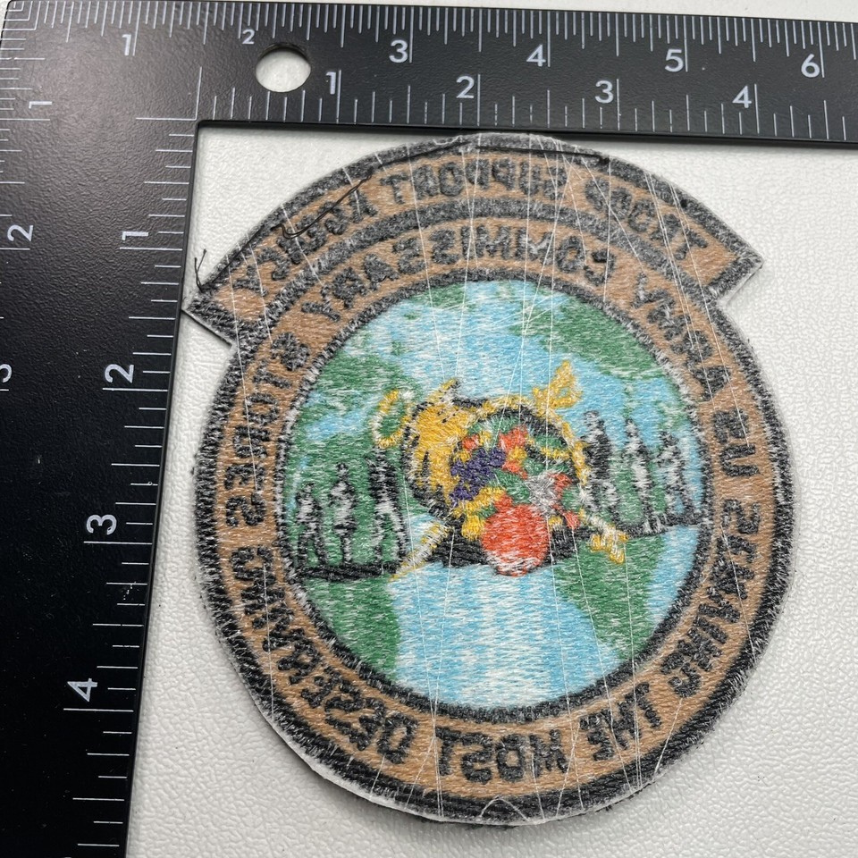 US ARMY COMMISSARY STORES Troop Support Agency Patch 23J3 | eBay