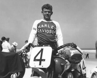 Joe Weatherly 1940s Harley Davidson 3 Motor Racing Old Photo | eBay
