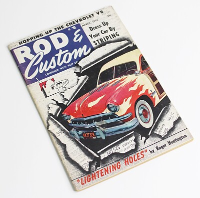 ROD & CUSTOM Magazine March 1955 Hot Rods Custom Vintage Muscle Cars ...