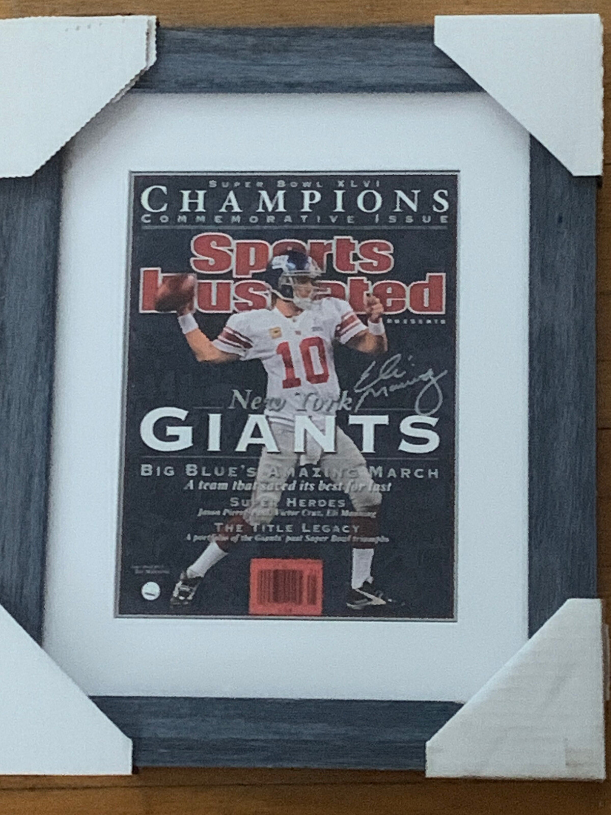 Eli Manning | Autographed Football Memorabilia & NFL Merchandise