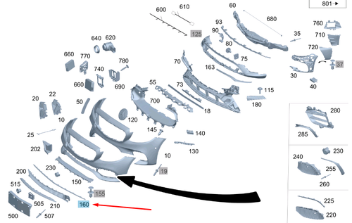 MERCEDES-BENZ E W213 Frontstossstange untere Zierleiste A2138857401 NEU ...