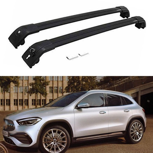 2Pcs Fit for Mercedes Benz GLA H247 2020-2023 Roof Rail Rack Cross Bar ...