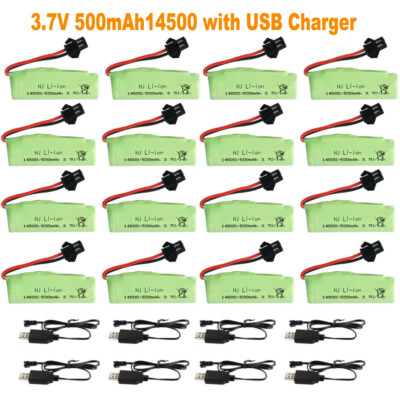 3.7V 500mAh Li-Ion Battery with SM Plug Connector for off Road Turck RC ...