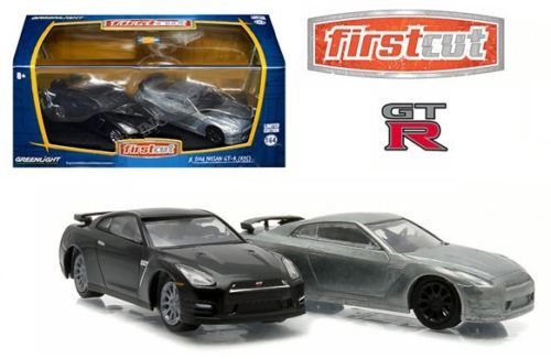 GREENLIGHT FIRST CUT 2014 NISSAN GTR R-35 2 PACK EXCLUSIVE 1/64 DIECAST ...