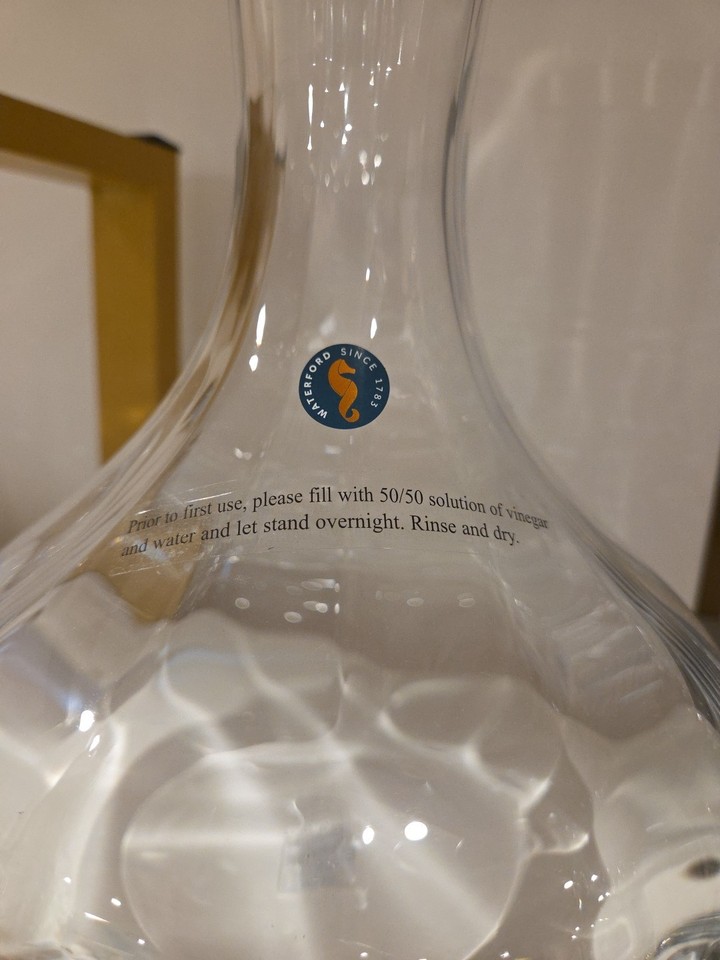 Waterford Crystal Elegance Optic Carafe 1 Litre Wine Alcohol Spirits ...