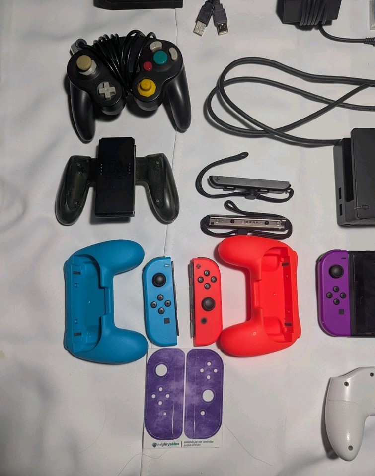 Nintendo Switch w Extra Controllers, Accessories + Games, Used, Working ...