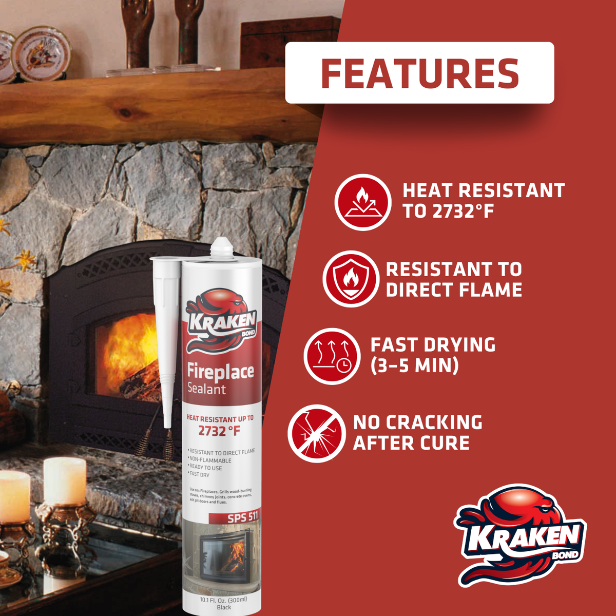 Fireplace Caulk Fireplace Cement High Heat Prime Hydration Drink