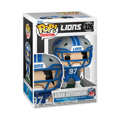 Funko POP! Aidan Hutchinson Detroit Lions NFL Figure 326 W/Protector ...
