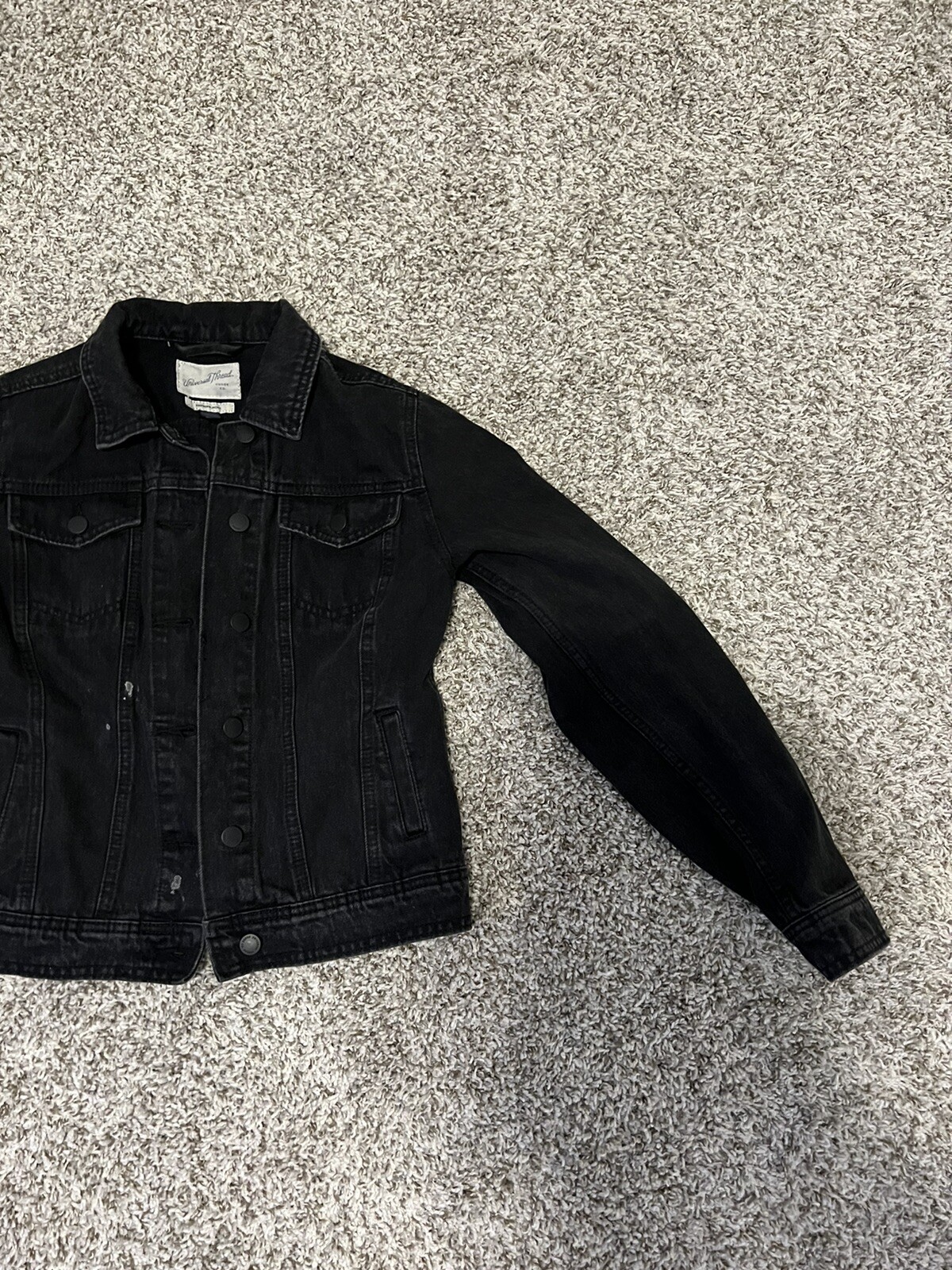 Women's Universal Thread Goods Co. Freeborn Black Jean Jacket (Size XS ...