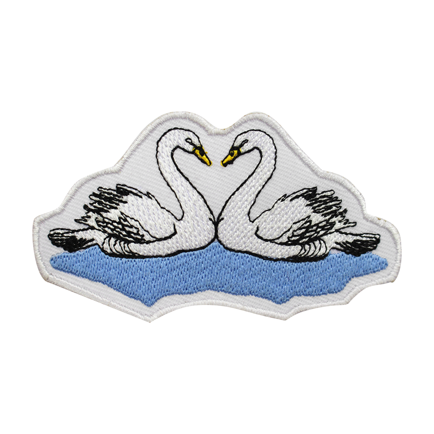 Cute Swan Patch, love birds patch, Embroidered Iron on Patch 9x5 cm | eBay