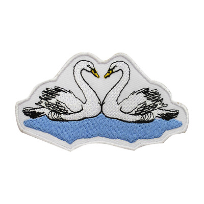 Cute Swan Patch, love birds patch, Embroidered Iron on Patch 9x5 cm | eBay