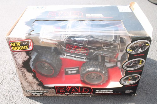 New Bright RC 1/12 Scale Hummer H3 Bad Street Black Brushed Silver With ...