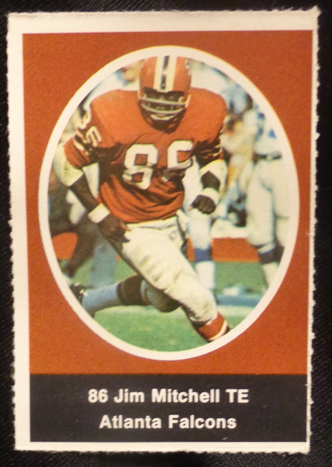 1972 Sunoco Football Card -Falcons Jim Mitchell - Prairie View alumni ...