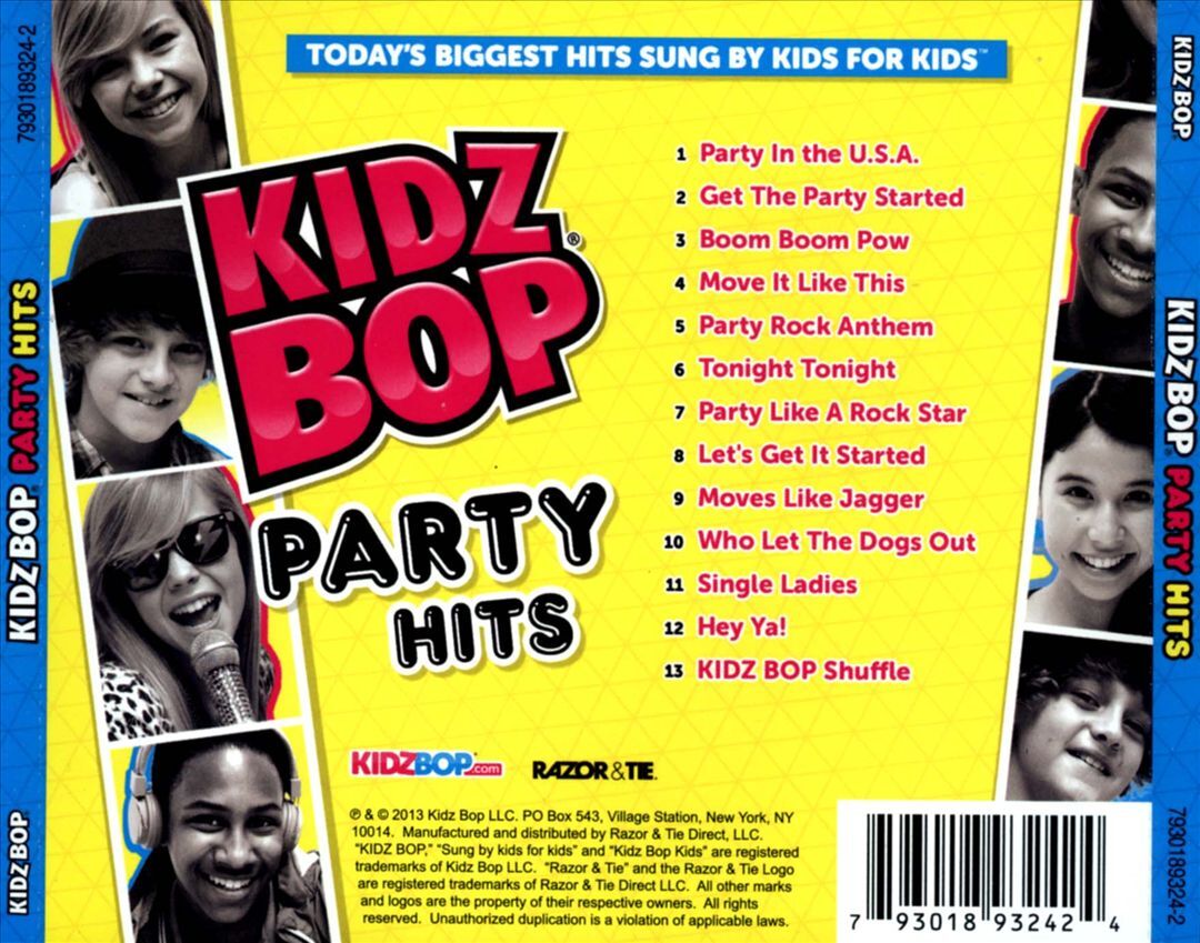 KIDZ BOP KIDS - KIDZ BOP PARTY HITS NEW CD 793018932424| eBay