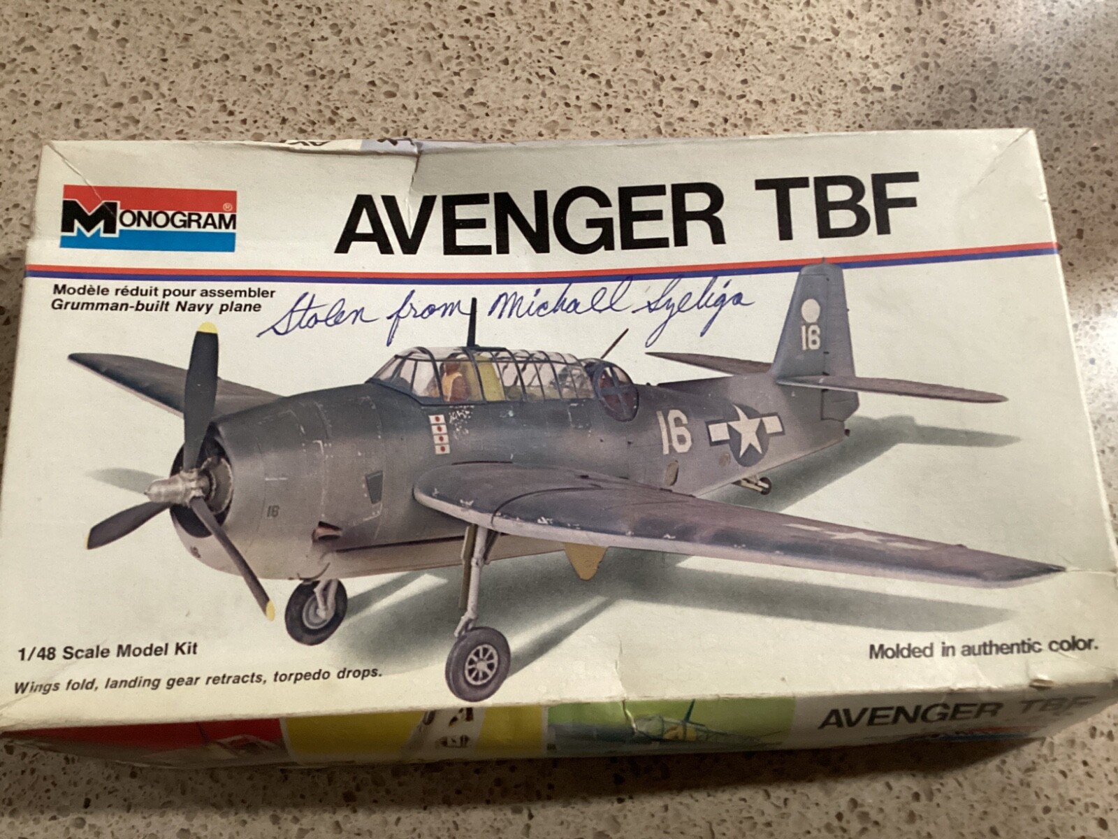 Monogram 1/48 Avenger TBF Model Kit #6829 | eBay