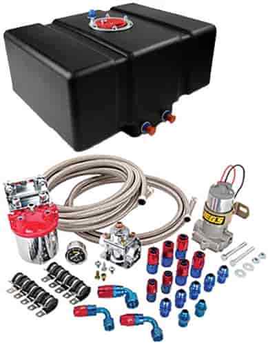 JAZ Products 250-008-01K Fuel System Kit Includes: Drag Race Fuel Cell ...