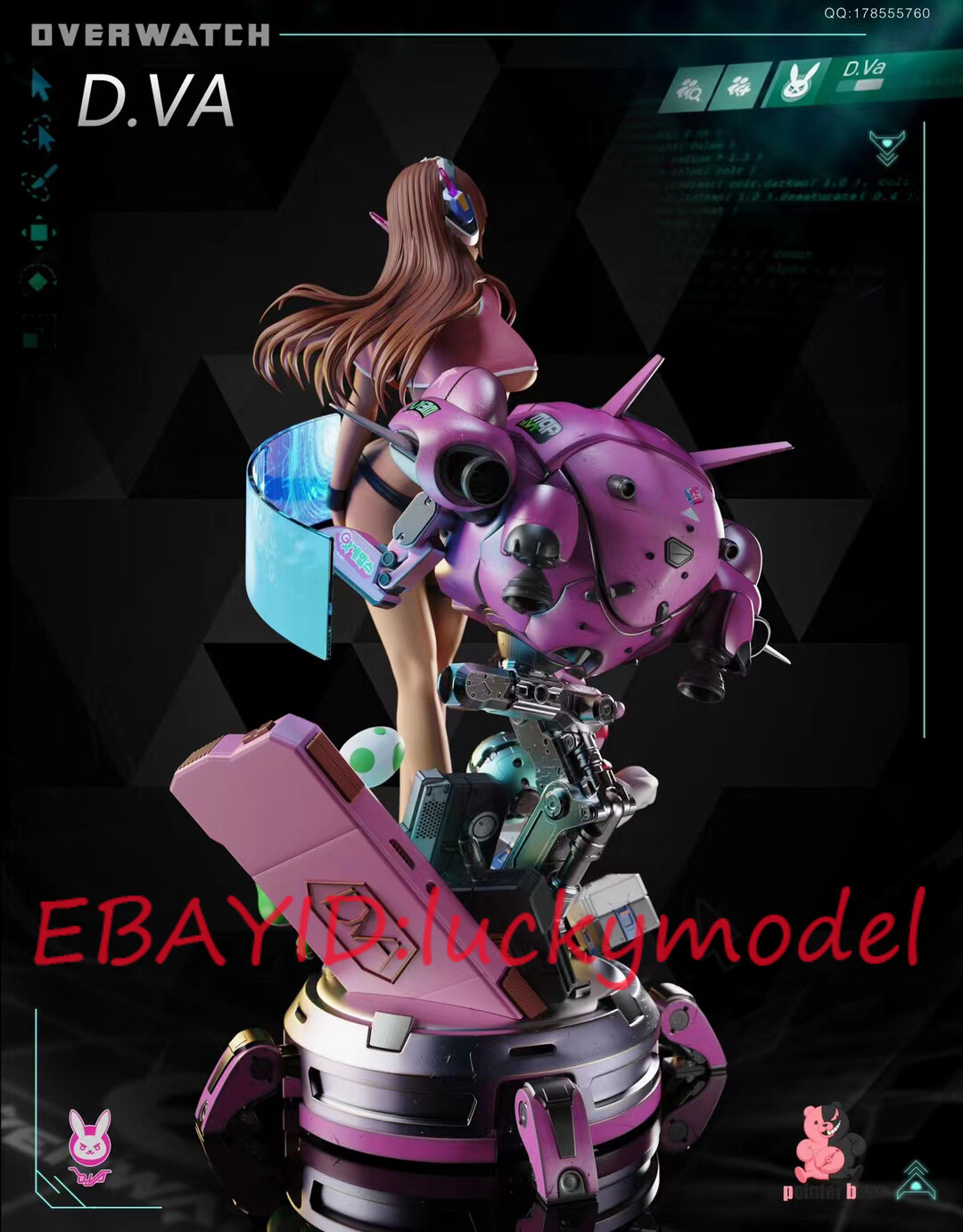 Pointer Bear GIRL GAME DVA Overwatch Statue Garage Kits In Stock NEW | eBay