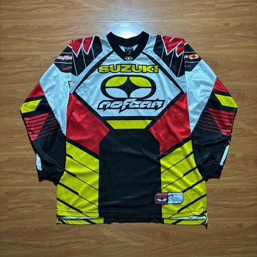 Vintage Early Y2K Suzuki X No Fear Motocross Longsleeve Jersey Size XL ...