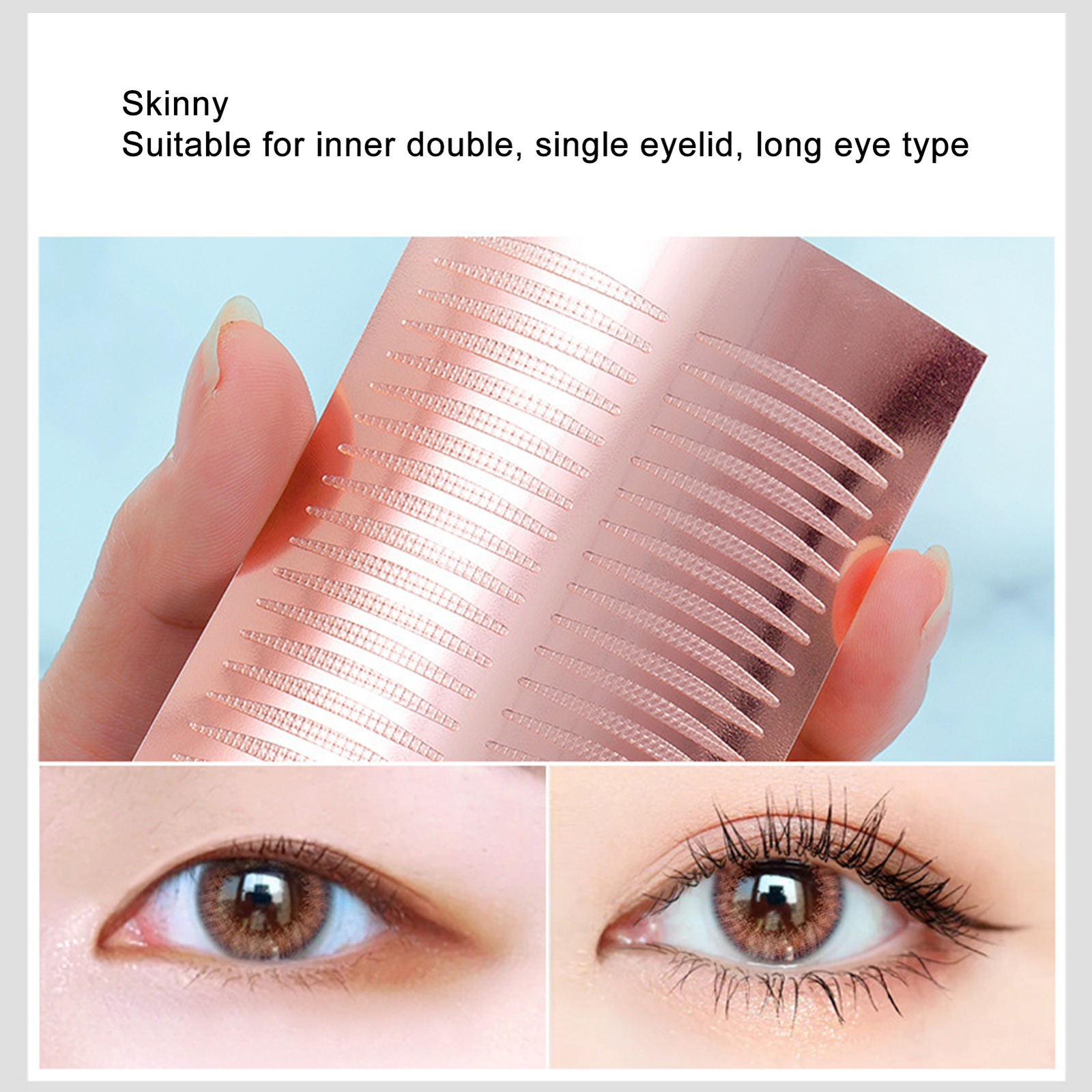 1 Set Eyelid Paste Good-adhesion Cosmetics Enlarge Eyes Double Eye ...