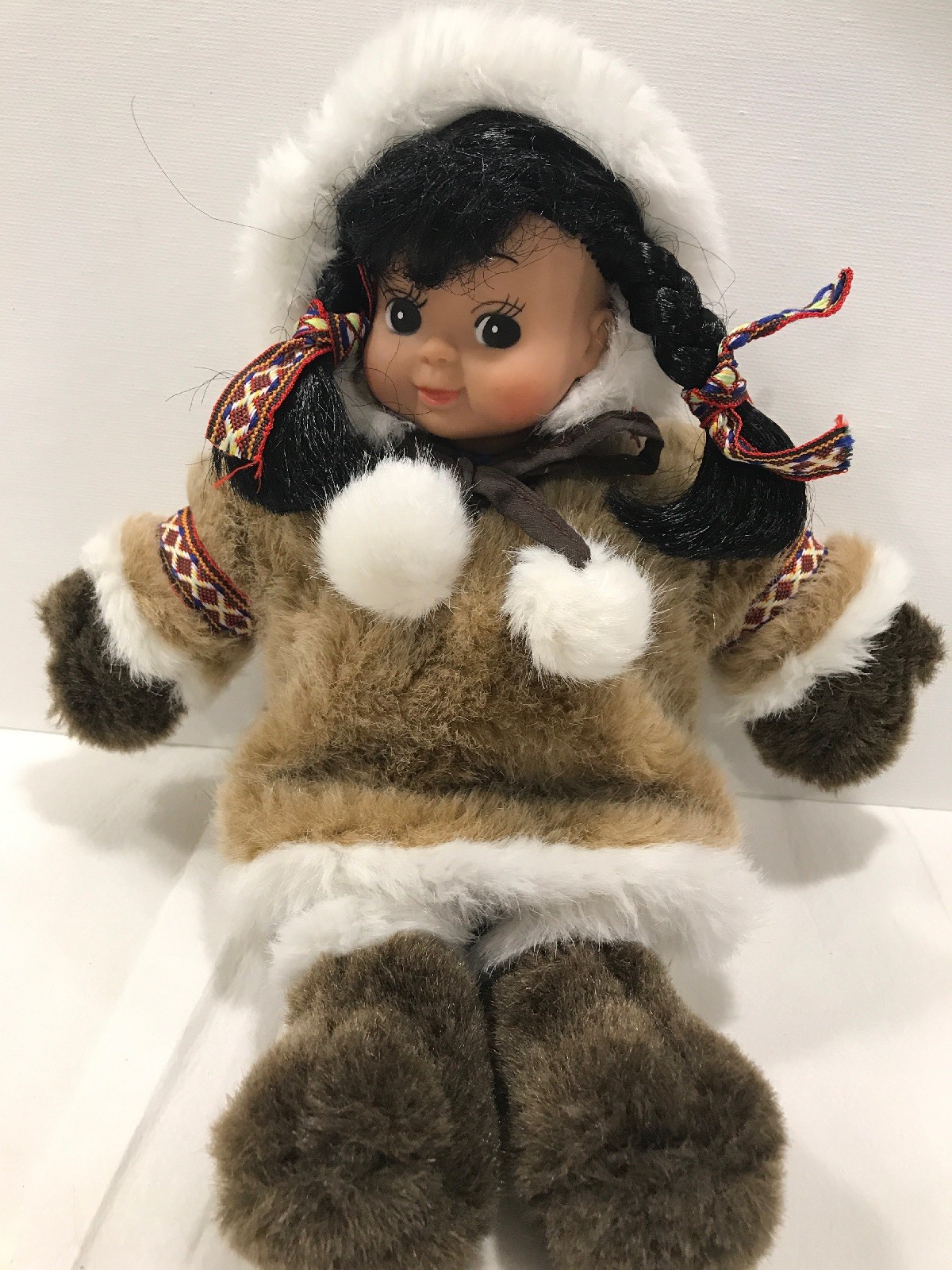 12” Arctic Circle - Eskimo Girl Doll - Anchorage Alaska Plush Stuffed ...