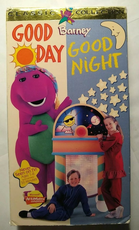 BARNEY Good Day Good Night (White VHS Tape) Classic Collection, Never ...