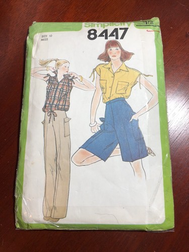 Sewing Pattern 1970’s Simplicity Number 8447 Size 10 Year 1978 Top ...