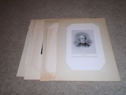 5 Portraits U.S. Supreme Court Judges, Vintage/Antique Judge Joseph ...