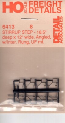 HO Scale Detail Associates 6413 Stirrup Step 18.5" Deep x 12" Wide ...