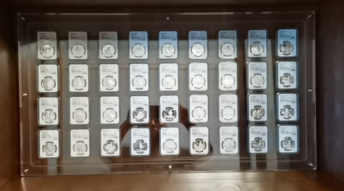 CUSTOMIZE Crystal Acrylic Wall/Table Display Frame ANACS/NGC/PCGS Coin ...