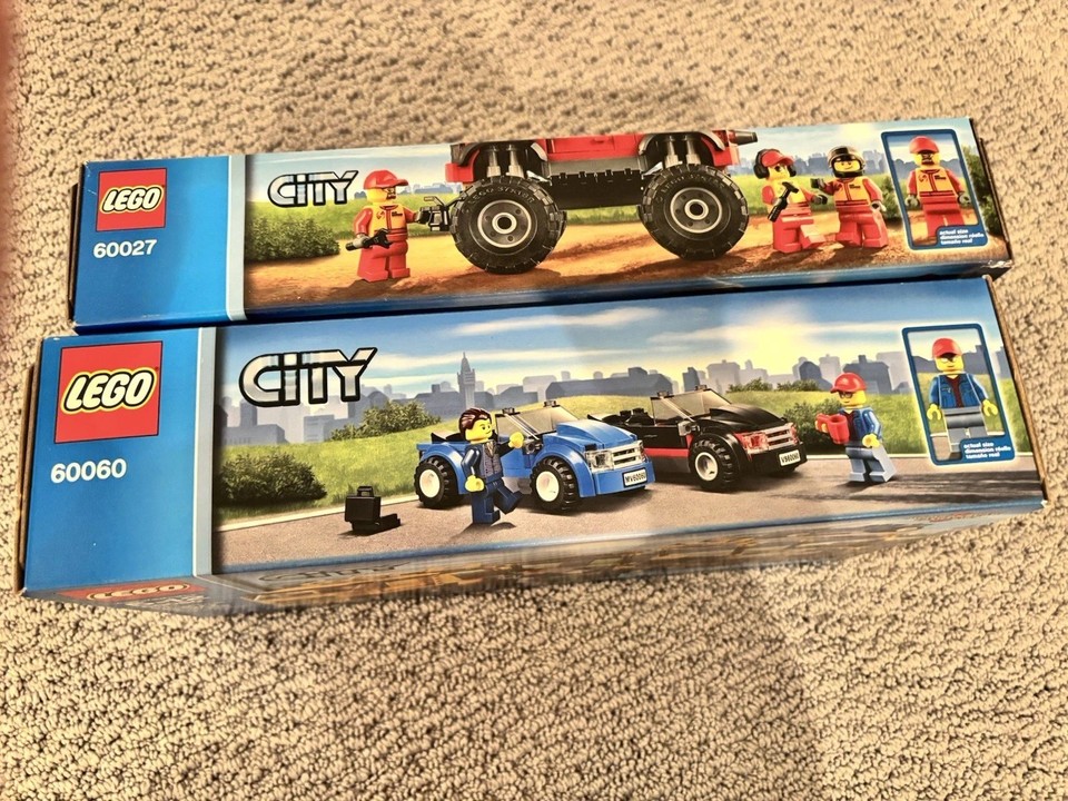LEGO City Retired Lot 60027 Monster Truck & 60060 Auto Transporter New ...